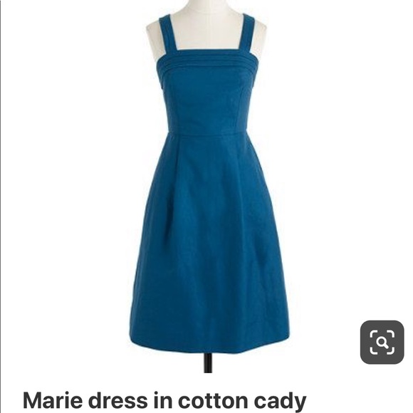 J. Crew | Dresses | J Crew Marie Cotton Cady Dress Cadet Blue | Poshmark